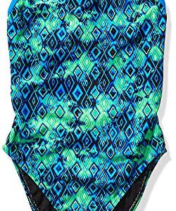 TYR Glacial Diamondfit, Blue/Green, 32