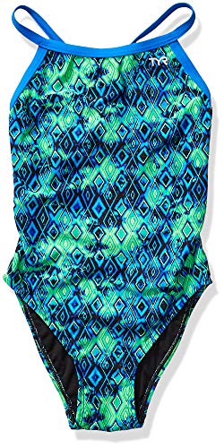 TYR Glacial Diamondfit, Blue/Green, 32