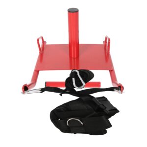 7blacksmiths power speed sled w/harness&padded weighted drag sport training running football sled for fitness strength training and athletic exercise