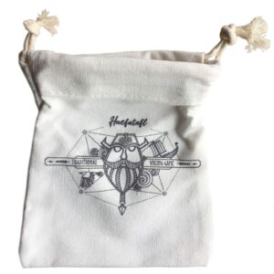 Hnefatafl - The Viking Game - Includes Uniquely Designed Cotton Drawstring Pouch/Bag for Playing Pieces