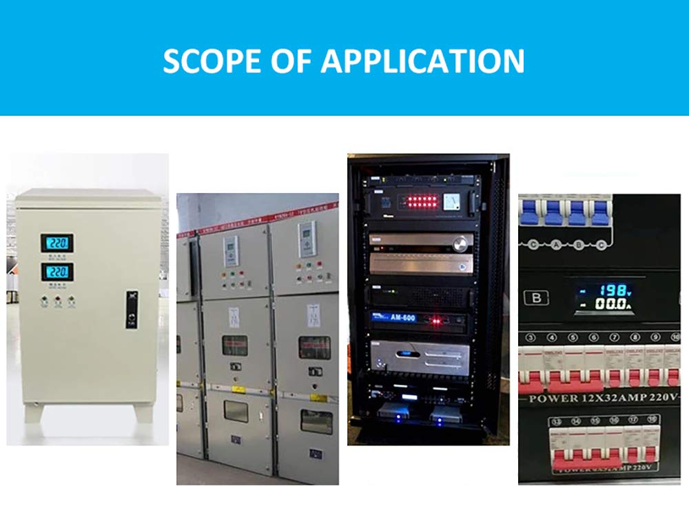 LCD Voltmeter, D85-2042A Double Digital Display LCD Voltmeter Ammeter AC80-500V Voltage Meter Current Meter Tester