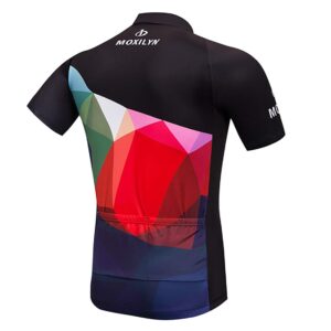 MOXILYN Cycling Jersey for Men Short Sleeve Bike Shirts Bicycle Team Clothes S-5XL