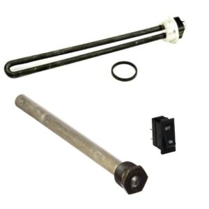 rv wholesale direct surburban dsi water heater maintenance kit: anode rod 232767, heater element 520900, element switch 232259