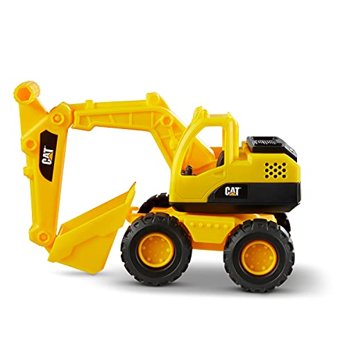 Cat Construction 15" Excavator | Super-Sized Kids Outdoor Toy | Real Working Parts & Articulated Parts | Ideal Toys for 3 Year Old Boys | CAT Construction Toys