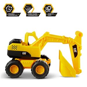 Cat Construction 15" Excavator | Super-Sized Kids Outdoor Toy | Real Working Parts & Articulated Parts | Ideal Toys for 3 Year Old Boys | CAT Construction Toys