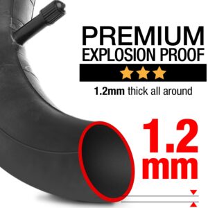 12.5'' x 1.75/2.25 Premium Explosion Proof Front Inner Tire Tube for All BOB Revolution Strollers, Stroller Strides & CE & AW - Perfect BOB Stroller TireTube Replacement [2 Pack] Steerling Tire Co.