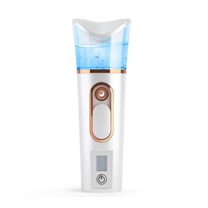 fatuxz handy nano mist sprayer with skin analyzer moisture tester, portable facial atomization eyelash extensions steamer mister,mini cool with large capacity,face moisturizing,hydration refreshing