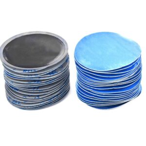 Tire Repair Patch, 80Pcs/Box 58mm Car Round Rubber Tire Tyre Puncture Repair Patch Fast Repair Cold Patch Tubeless Patches