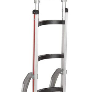 Magliner HMK53CUA45 Aluminum Hand Truck, Curved Back Frame, 60" Single Grip Handle, 18" x 7-1/2" Aluminum Diecast Nose Plate, 500 lb Capacity (Pack of 1)