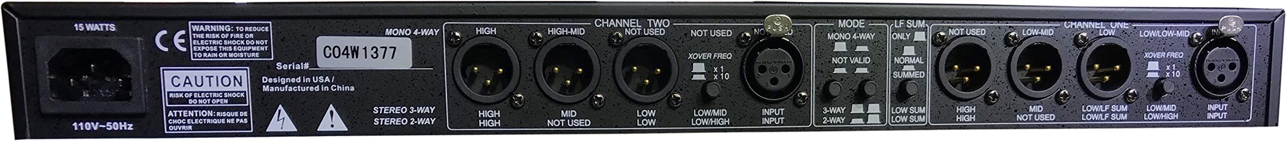 MUSYSIC MU-CO4W Professional 2/3/4-WAY Audio Stereo Sound Processing Crossover