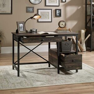 Sauder 423912 Steel River Desk, Carbon Oak Finish