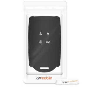 kwmobile Key Cover Compatible with Renault - Black