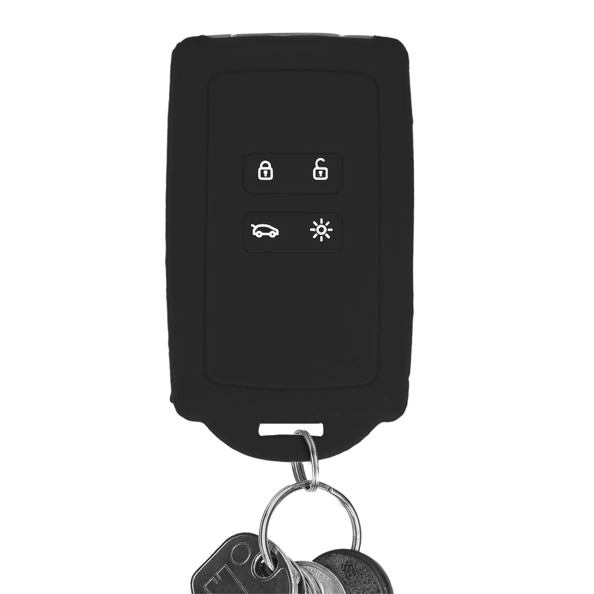 kwmobile Key Cover Compatible with Renault - Black