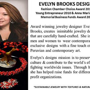 E B Evelyn Brooks Designs Gold Tree of Life Charm - Stretchy Bracelet - w/Meaningful Good Luck, Prosperity, Love Huayruro Seeds - Great Gifts for Mom, Sister, Daughter, Girlfriend