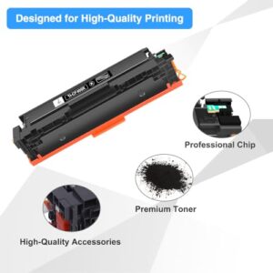 TRUE IMAGE Compatible Toner Cartridge Replacement for HP 201A CF400A 201X CF400X Color Pro MFP M277dw M252dw M252n M277c6 M277 M252 Printer Ink (Black, 1-Pack)