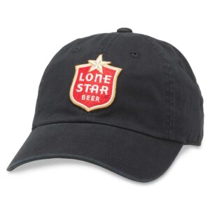 american needle texas lone star beer officially licensed ballparkadjustable baseball hat (pbc-1901h-blk)