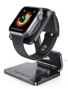 lamicall stand for apple watch, charging stand - desk watch stand holder charging dock station compatible with apple watch series se ultra/series 8/7/6/5/4/3/2/1, 49mm/45mm/44mm/42mm/41mm/ 38mm, black