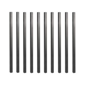 nuvo iron sqps32 3/4" x 32" l. galvanized square balusters-10 pack baluster, black, 10 count