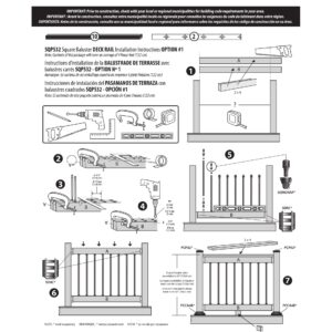 Nuvo Iron SQPS32 3/4" x 32" L. Galvanized Square Balusters-10 Pack Baluster, Black, 10 Count