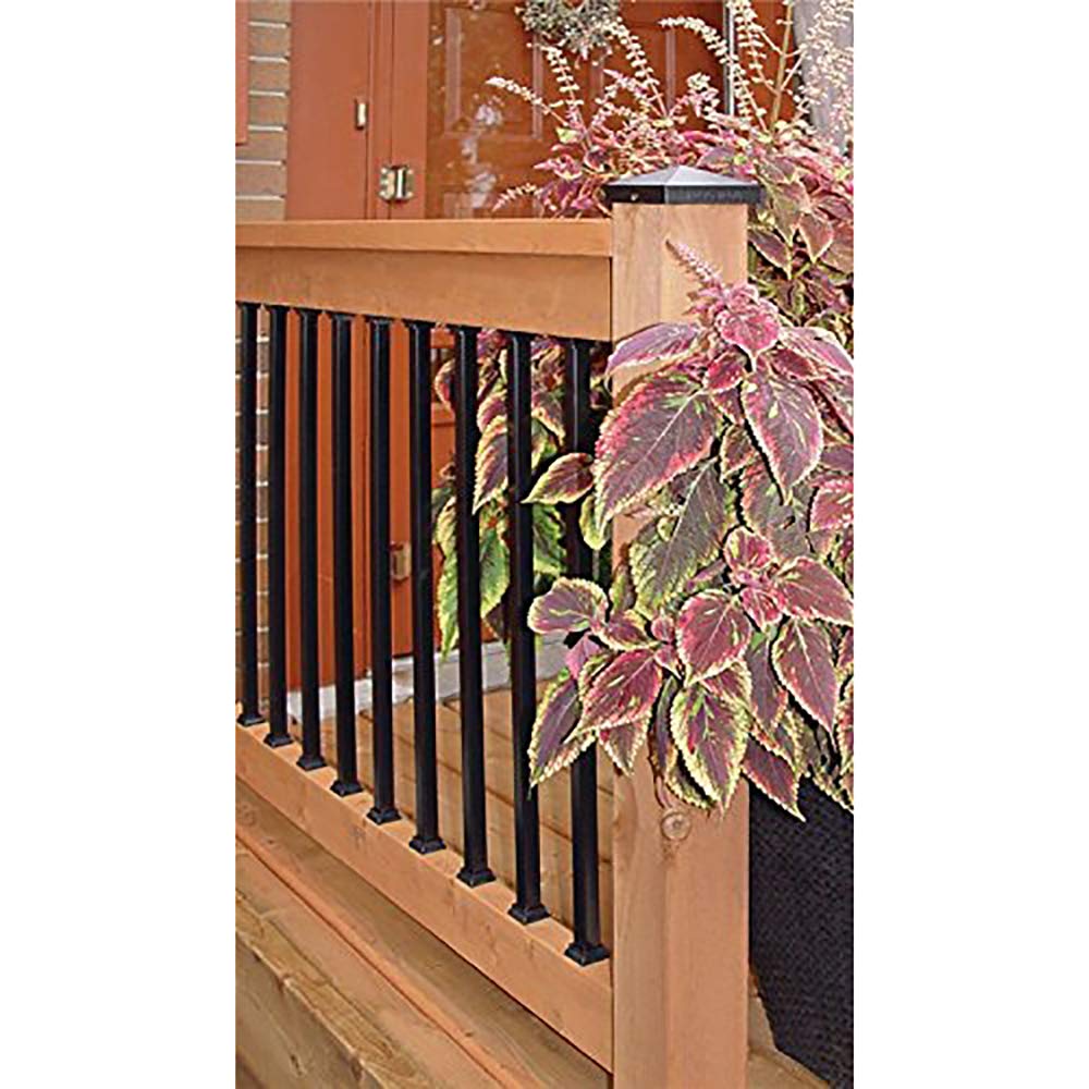 Nuvo Iron SQPS32 3/4" x 32" L. Galvanized Square Balusters-10 Pack Baluster, Black, 10 Count