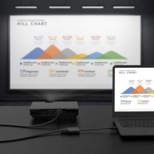 HDMI to VGA, Gold-Plated HDMI to VGA Adapter, Male to Female for Computer, Desktop, Laptop, PC, Monitor, Projector, HDTV, Chromebook, Raspberry Pi, Roku, Xbox and More