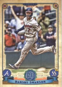 2019 topps gypsy queen #208 dansby swanson atlanta braves mlb baseball trading card