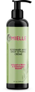 mielle rosemary mint multi-vitamin daily styling creme, 8 ounce