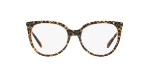 coach hc6125 prescription eyewear frames, spotty tortoise signature c/demo lens, 53 mm