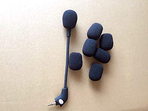 JMXLDS 2PCS Repacement Microphone Foam Sponge Microphone Windscreen for HyperX Cloud 2 Cloud II Cloud Core Cloud Silver Cloud X Gaming Headset.