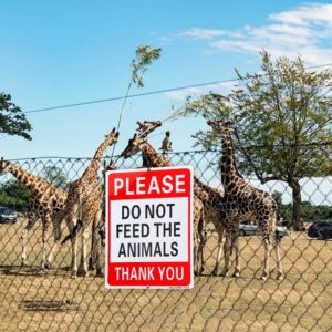 Please Do Not Feed The Animals Sign - 10"x 14" - .040 Rust Free Aluminum – Reflective, UV Protected and Weatherproof