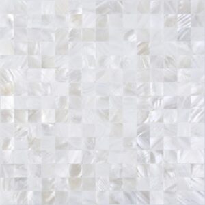 kasaro peel and stick backsplash shell tiles, mother of pearl mosaic self adhesive tiles for kitchen wall bathroom bedroom decor, white, 10-sheet