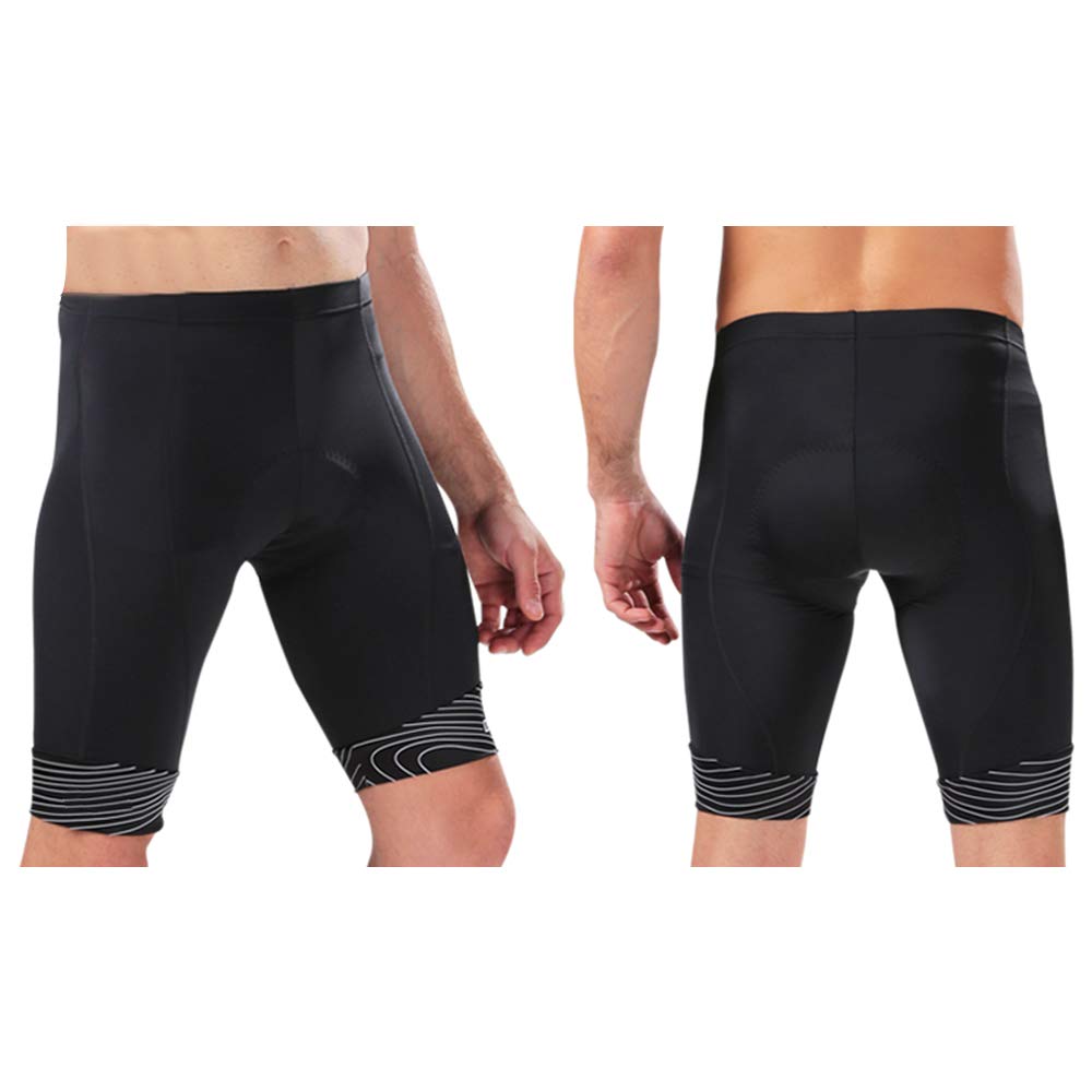 GOGO TEAM Men's Cycling Shorts 3D Padded, Biking Bicycle Riding Tights UPF 50+