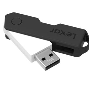 Lexar JumpDrive TwistTurn2 64GB USB 2.0 Flash Drive, Black (LJDTT2-64GABNABK)