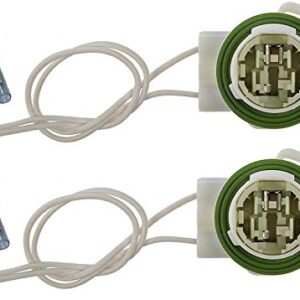 Muzzys (SET OF TWO) Wire Harness Pigtail Light Socket Repair Kit, Replaces GM 19258649, ACDelco LS94, Dorman 645-607, LED/Standard, 3157, 4157, 4114 Bulbs, Turn Signal, Brake, Daytime Running Lights,