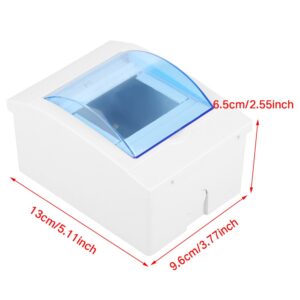 Plastic Distribution Box 3-4 Ways Wall Power Distribution Box for Circuit Breaker Indoor on The Wall with Transparent Cover