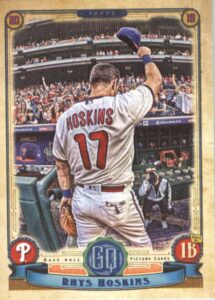 2019 topps gypsy queen #102 rhys hoskins philadelphia phillies mlb baseball trading card