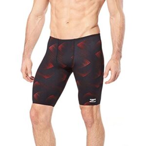 speedo men's swimsuit jammer endurance+ beta blade speedo red, 26