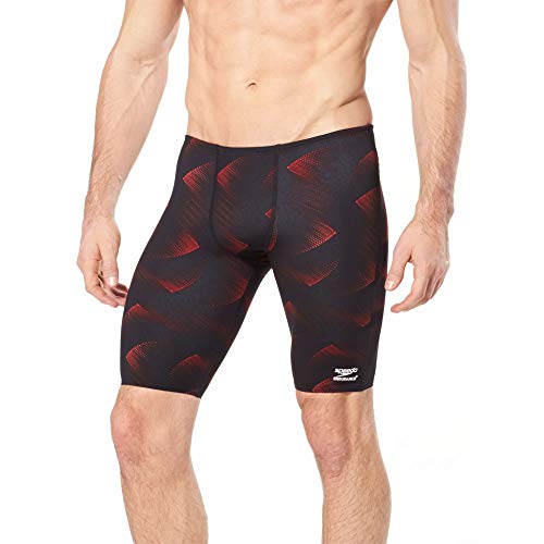 Speedo Men's Swimsuit Jammer Endurance+ Beta Blade Speedo Red, 26