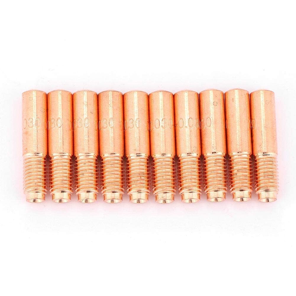 10pcs 0.030" Cooper Welding Contact Tips Mig Welder Tip for Miller Millermatic Series 000067 0.8MM