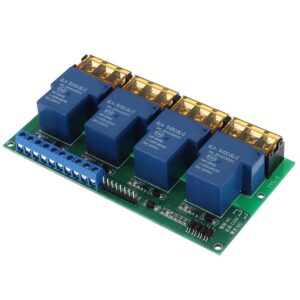 YWBL-WH 30A 4 Channel Relay Module Expansion Board with Optocoupler for Arduino DSP AVR PIC ARM (5VDC)