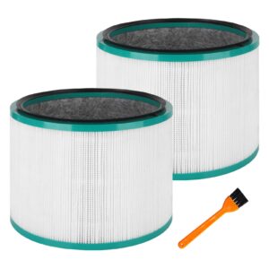 colorfullife 2 pack replacement filter for dyson hp01, hp02, dp01, dp02 desk purifiers. compare to part # 968125-03 for dyson pure cool link fans