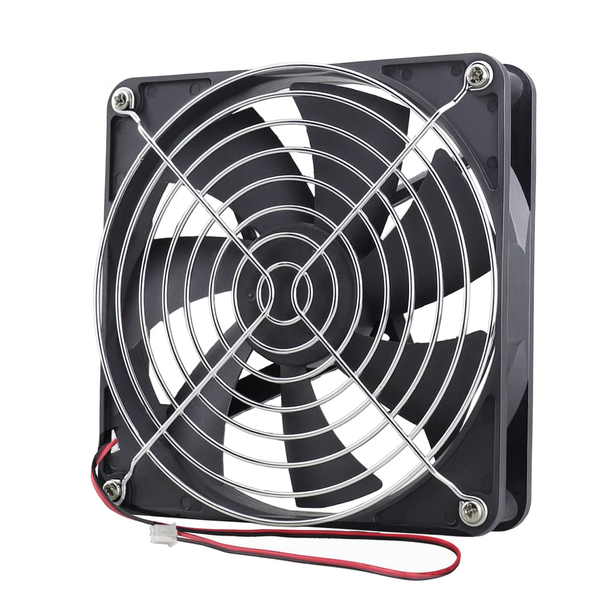 GDSTIME 12V Cooling Fan 1425, 140mm x 25mm Dual Ball Bearings Brushless Cooler Fan