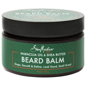 sheamoisture beard balm for a full beard maracuja oil and shea butter to soften and shine beards 4 oz