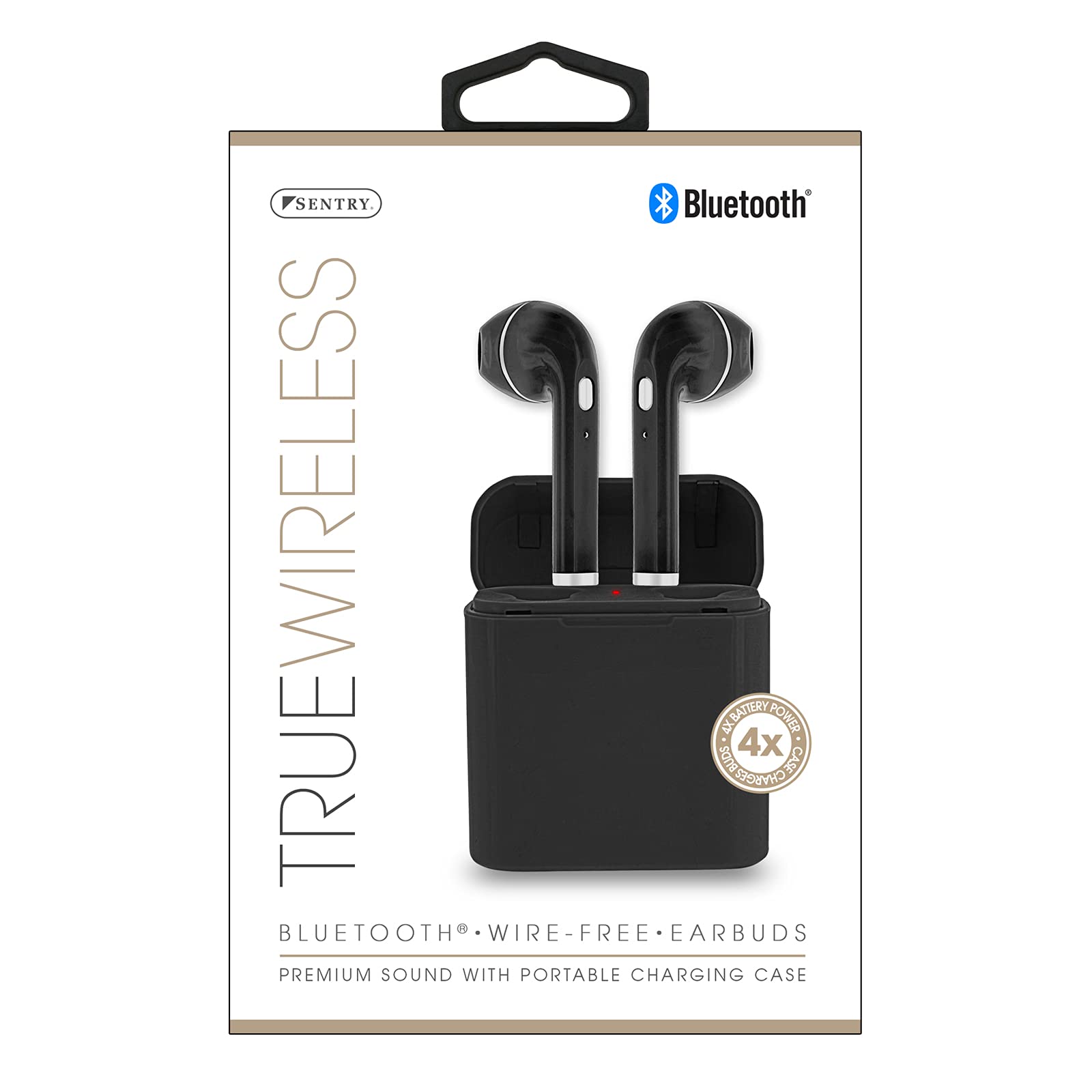 SENTRY Industries BT989B Bluetooth True Wireless Earbuds, Black