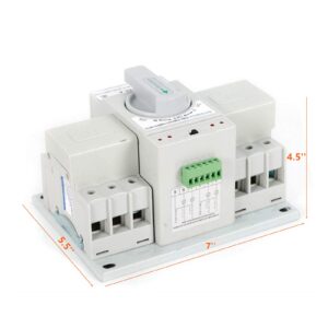 dual power automatic transfer smart switch 3p 63a 60hz cb level