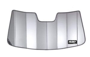 husky liners — custom fit sunshade | fits 2015 - 2024 ford f-150 (includes 22-23 lightning supercrew) 2017 - 2024 f-250, f-350, silver | 97007