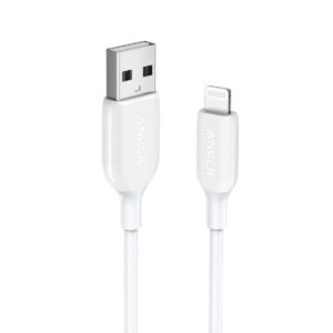 Anker Powerline III Lightning Cable 6 Foot iPhone Charger Cord MFi Certified for iPhone 11 Pro Max, 11 Pro, X, Xs, Xr, Xs Max, 8, 8 Plus, 7 and More, Ultra Durable (White)