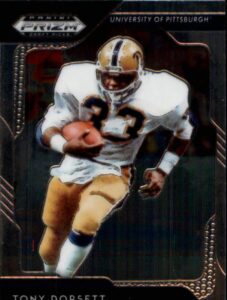 2019 panini prizm draft picks #96 tony dorsett pittsburgh panthers football trading card