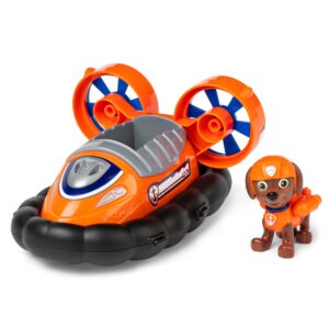 paw patrol, zuma’s hovercraft vehicle with collectible figure, for kids aged 3 and up