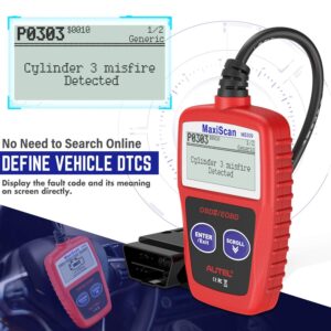 Autel OBD2 Scanner MS309 Universal Car Engine Fault Code Reader, Check Engine Light and Emission Monitor Status, OBDII CAN Diagnostic Scan Tool